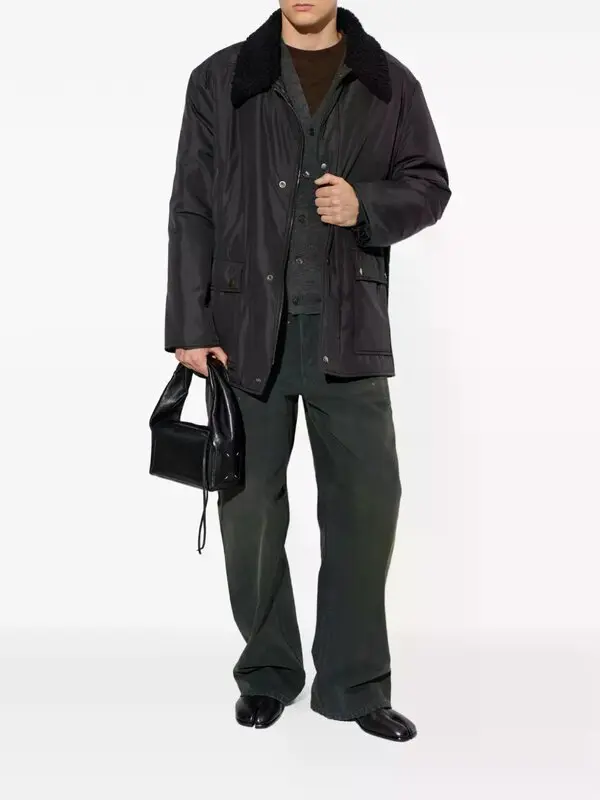 MAISON MARGIELA Shearling Collar Press-stud Jacket
