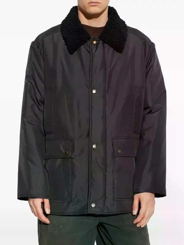 MAISON MARGIELA Shearling Collar Press-stud Jacket