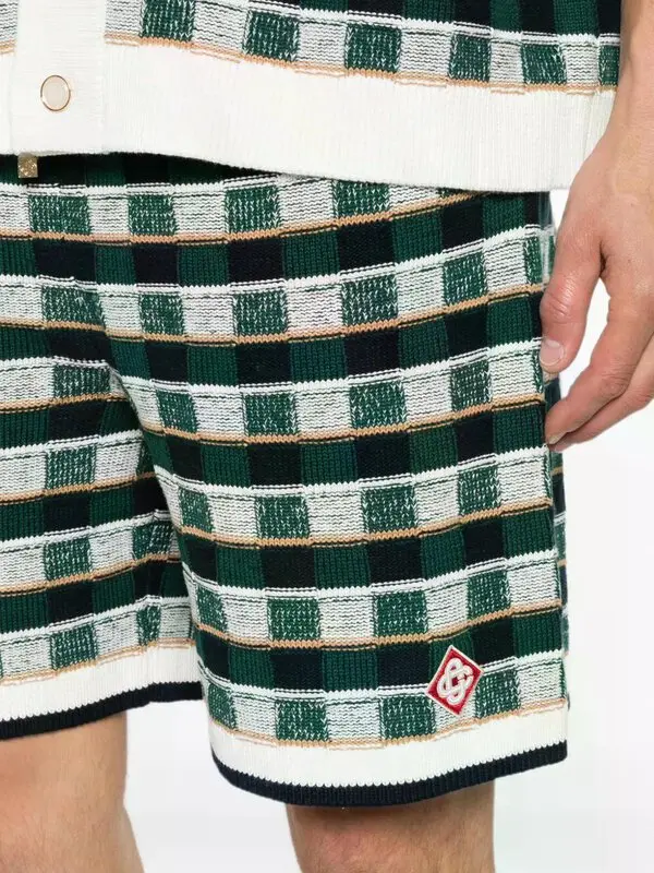 Casablanca Check Pattern Shorts