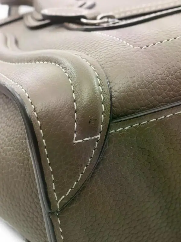 Celine Luggage Nano Leather Shoulder Bag