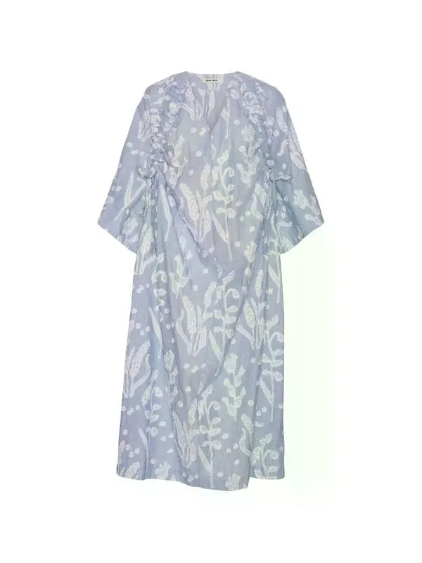 Henrik Vibskov Floral Fil-coupé Dress - Blue