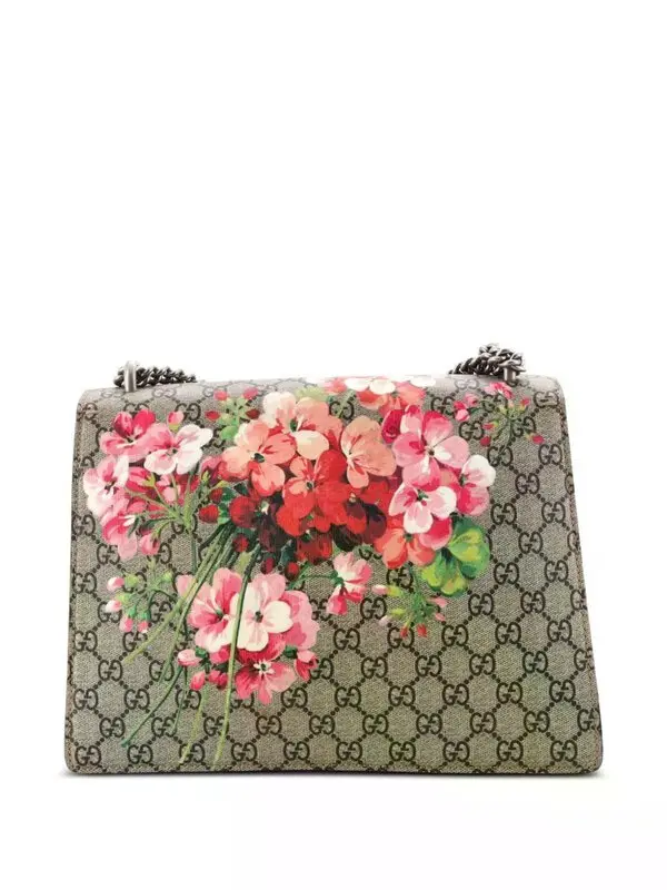 Gucci Dionysus Blooms Print Gg Coated Canvas Medium Shoulder Bag