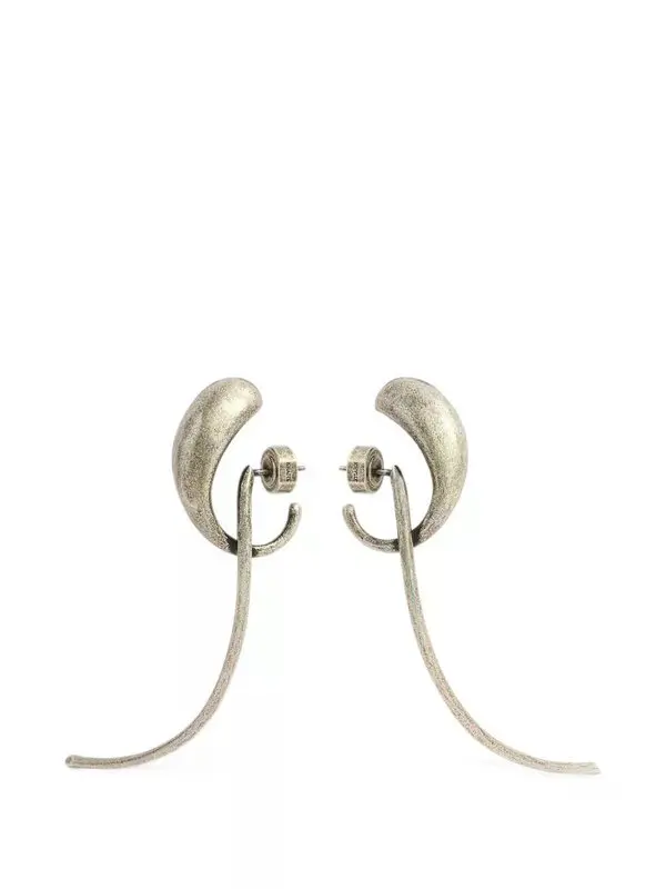 Khaite Cyclone Earrings In Antique - Silver