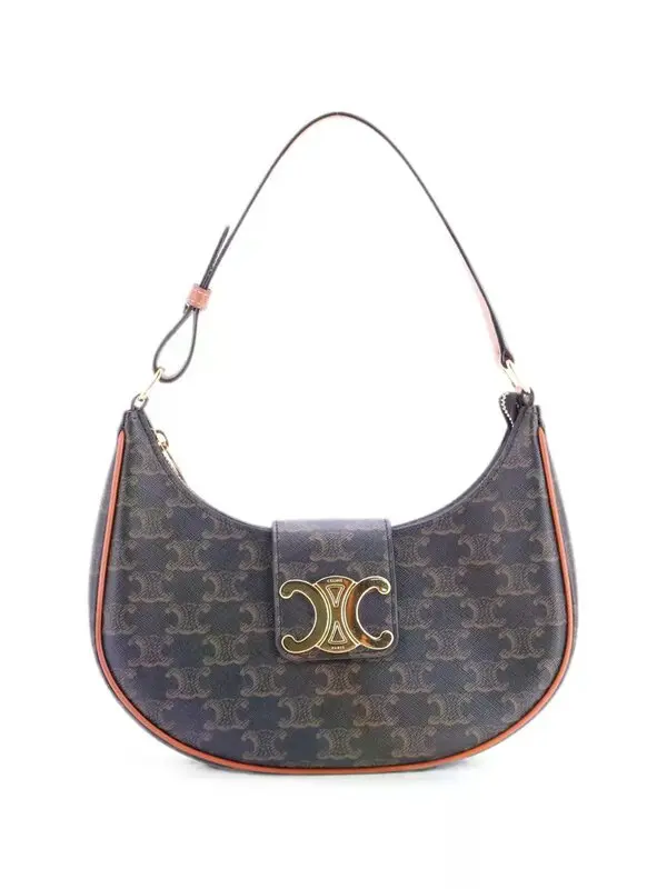 Celine Ava Triomphe Bag In Triomphe Coated Canvas