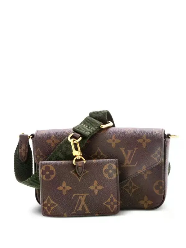LOUIS VUITTON Felicie Strap & Go Handbag Monogram Canvas - Brown