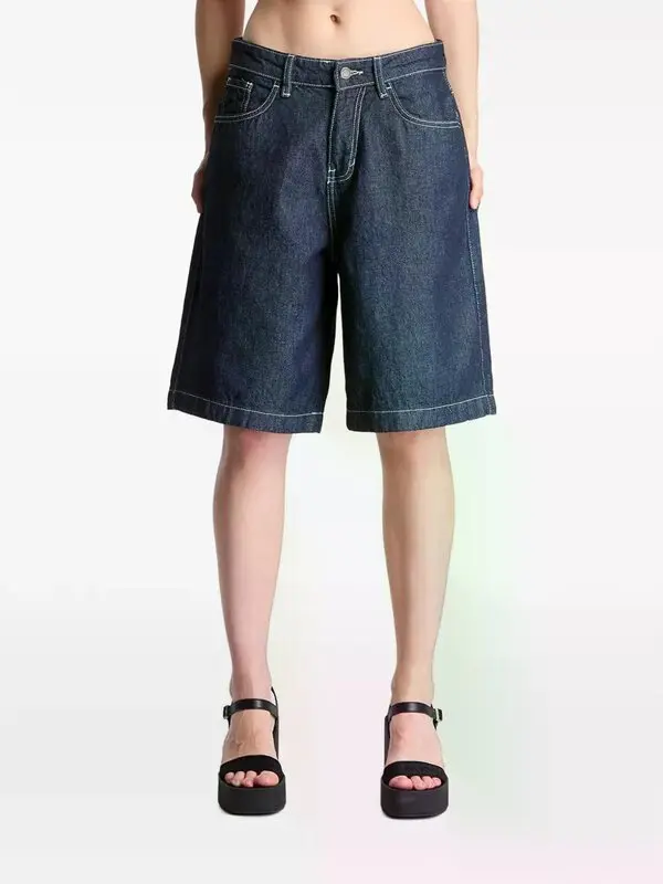 KARL KANI Contrast-stitch Knee-length Shorts