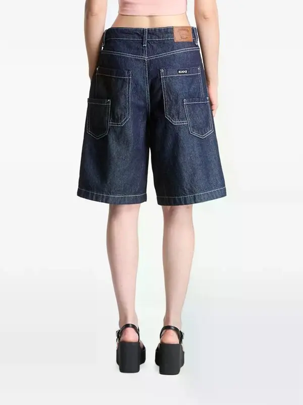 KARL KANI Contrast-stitch Knee-length Shorts