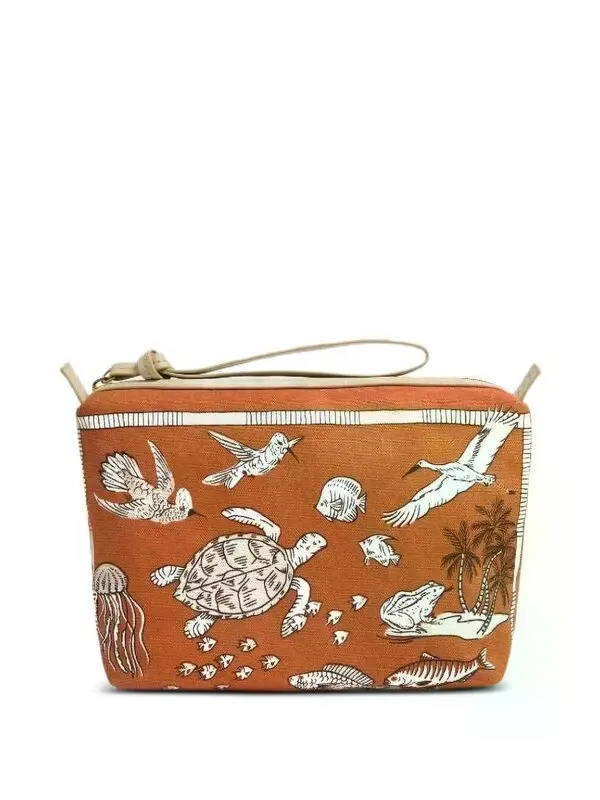 INOUI EDITIONS Animal Print Clutch Bag