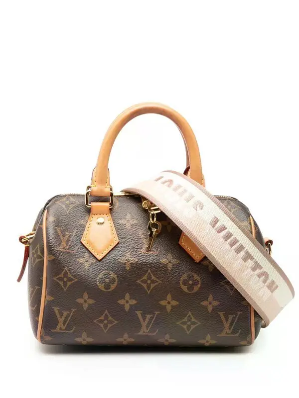 LOUIS VUITTON Monogram Speedy Bandoulière 20 Satchel - Brown