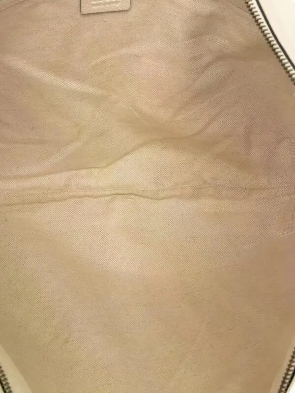 Gucci Leather Logo Half Moon Crossbody Bag