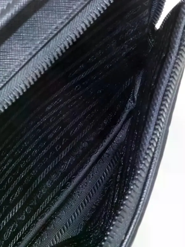Prada Medium Saffiano Trimmed Re-nylon Brique Satchel