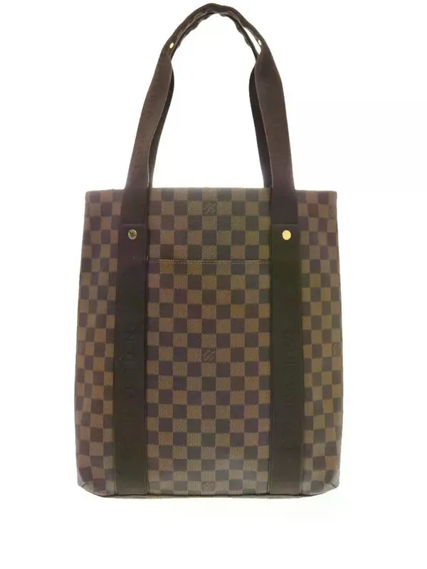 LOUIS VUITTON Damier Ebene Canvas Cabas Beaubourg Tote Bag - Brown
