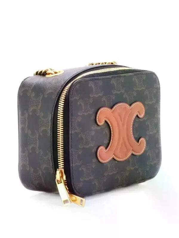 Celine Triomphe Coated Canvas Mini Shoulder Bag