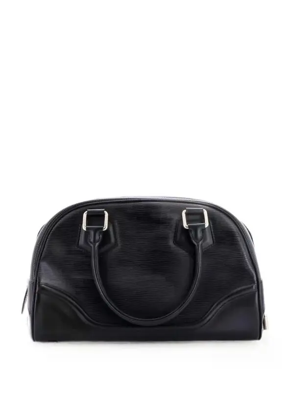 LOUIS VUITTON Montaigne Bowling Bag Epi Leather Pm Handbag - Black