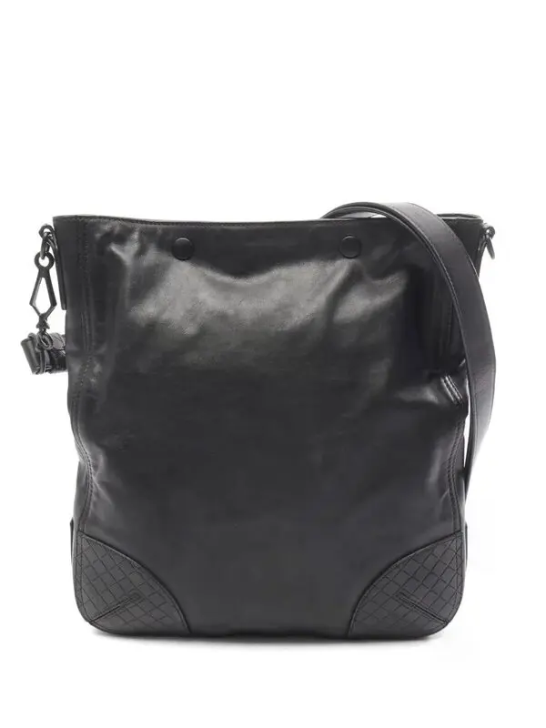 Bottega Veneta 2000s Scorpito Messenger Bag - Black
