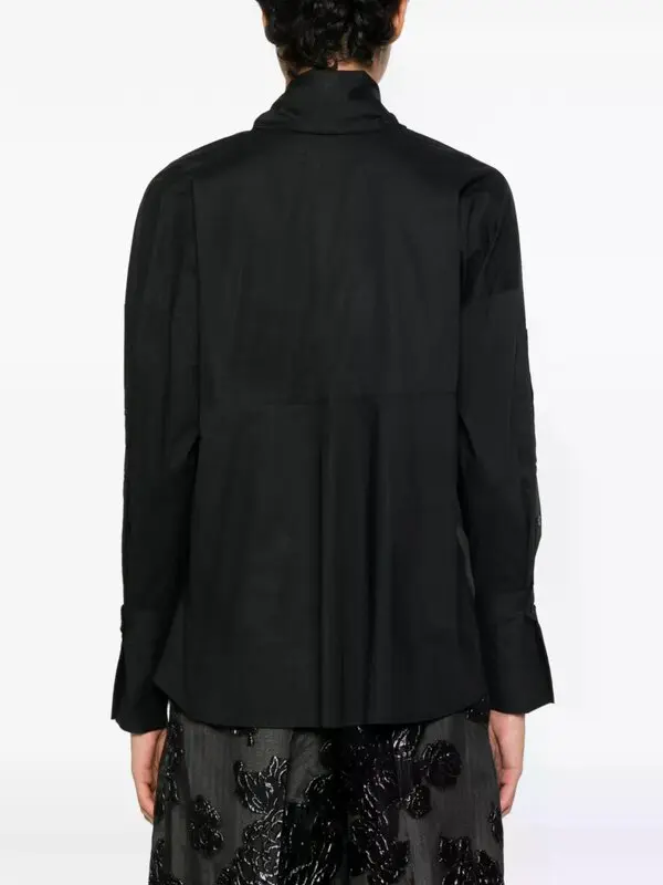 PSOPHIA Pussy-bow Long-sleeve Blouse