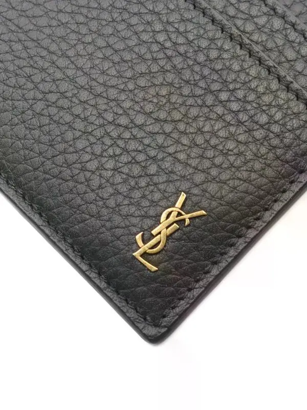 Saint Laurent 2020s Tiny Cassandra Grained-leather Card Case