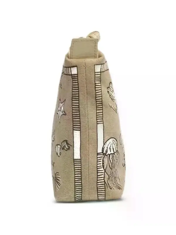 INOUI EDITIONS Animal Print Cotton Clutch
