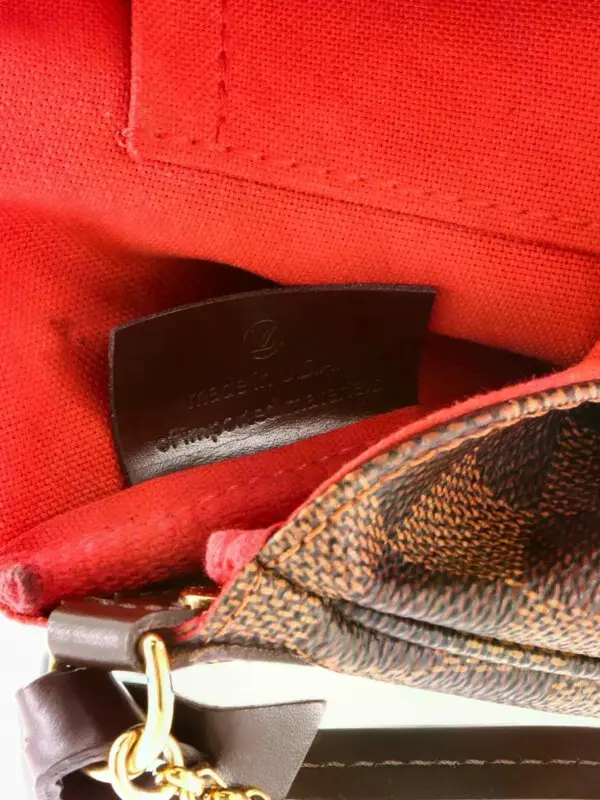 LOUIS VUITTON Favorite Handbag Damier Mm - Brown