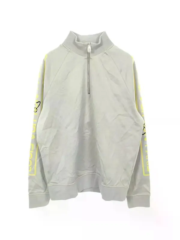 LOUIS VUITTON Arm Logo Half-zip Sweater - Grey
