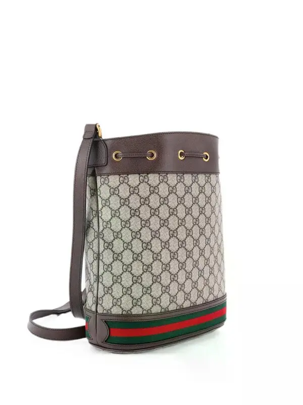 Gucci Ophidia Gg Coated Canvas Medium Bucket Bag