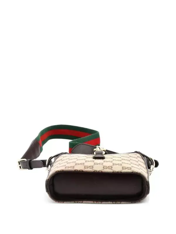 Gucci Gg Canvas With Leather Mini Bucket Bag