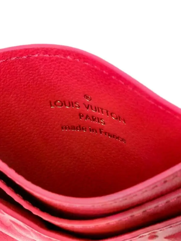 LOUIS VUITTON Coussin Monogram Embossed Lambskin Card Holder
