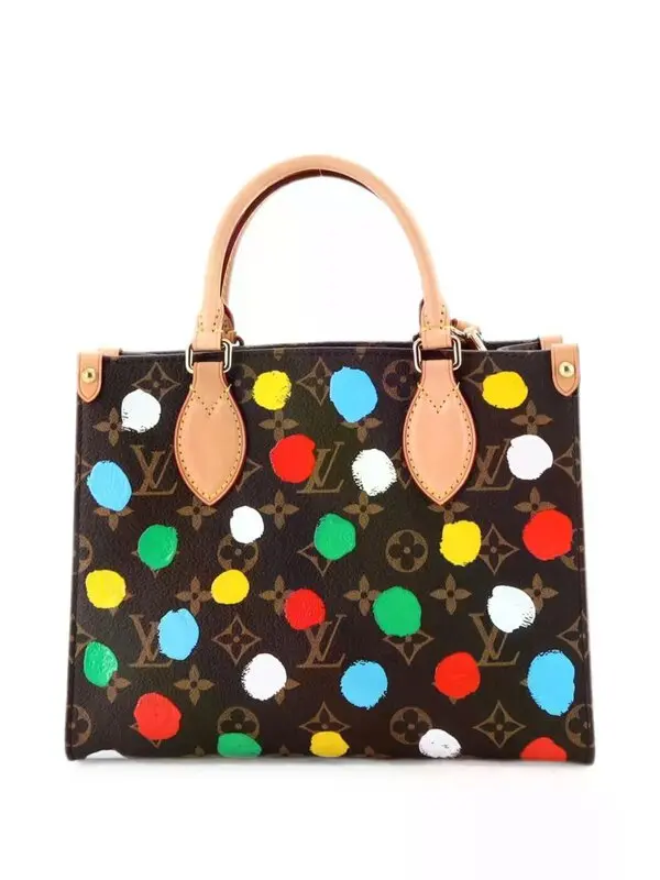 LOUIS VUITTON Painted Dots Monogram Canvas Pm Tote Bag