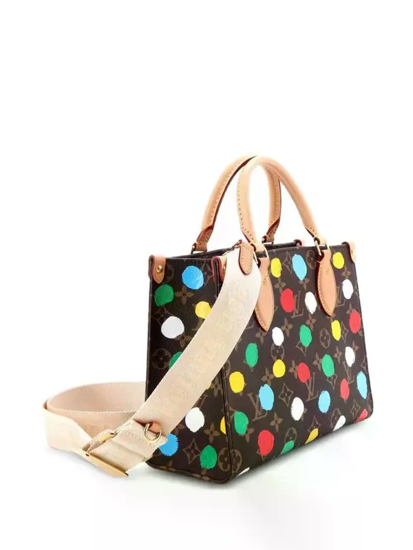 LOUIS VUITTON Painted Dots Monogram Canvas Pm Tote Bag