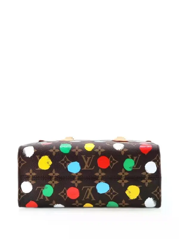 LOUIS VUITTON Painted Dots Monogram Canvas Pm Tote Bag