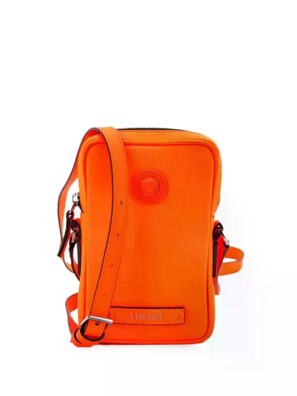 Versace Medusa Biggie Pouch Micro Crossbody Bag - Orange