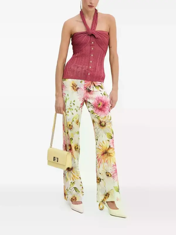 Guess Gia Ribbed Halterneck Top