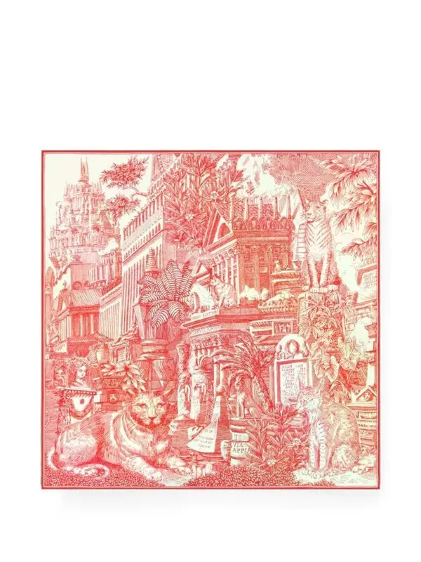 INOUI EDITIONS Graphic-print Square Scarf