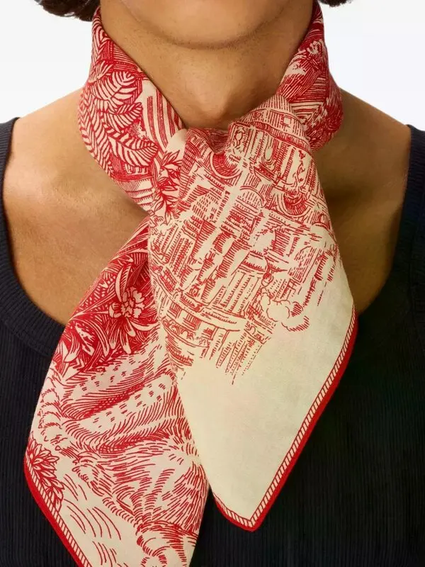 INOUI EDITIONS Graphic-print Square Scarf