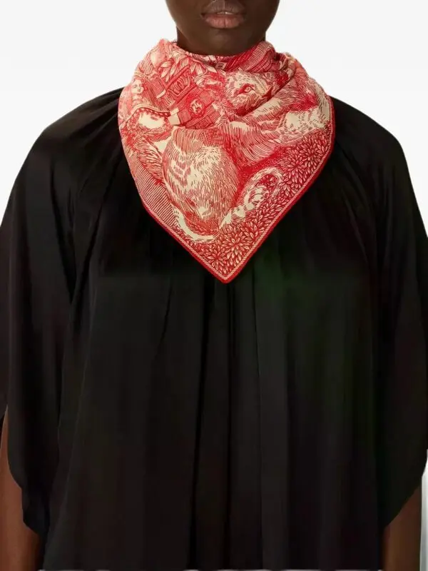 INOUI EDITIONS Graphic-print Square Scarf
