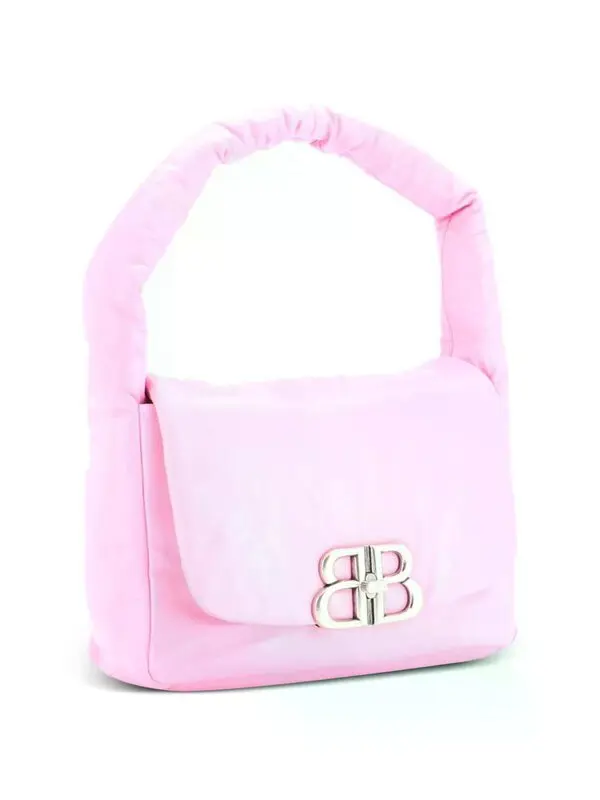 Balenciaga Monaco Padded Leather Small Shoulder Bag - Pink