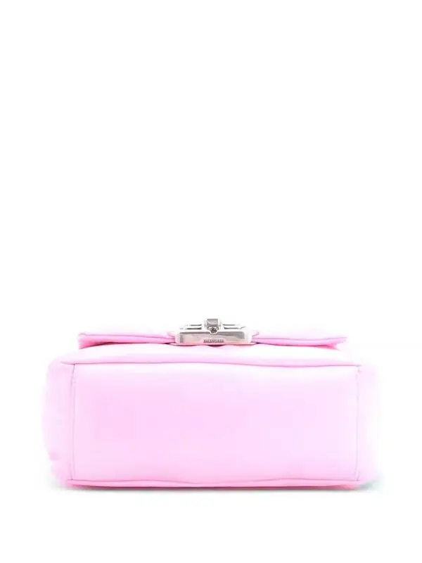 Balenciaga Monaco Padded Leather Small Shoulder Bag - Pink
