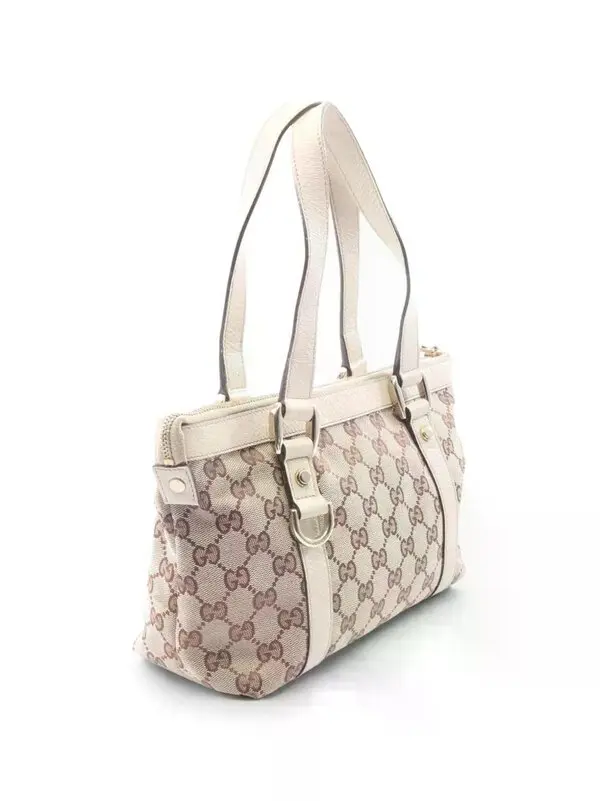 Gucci Gg Canvas Abby Tote Bag - Neutrals