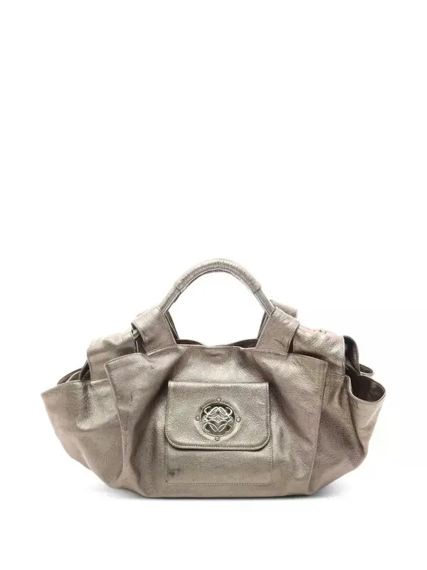 Loewe Nappa Aire Leather Handbag - Gold