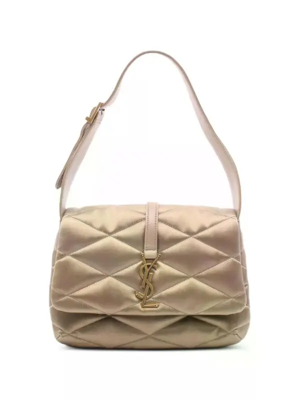 Saint Laurent Le 57 Quilted Leather Shoulder Bag - Neutrals