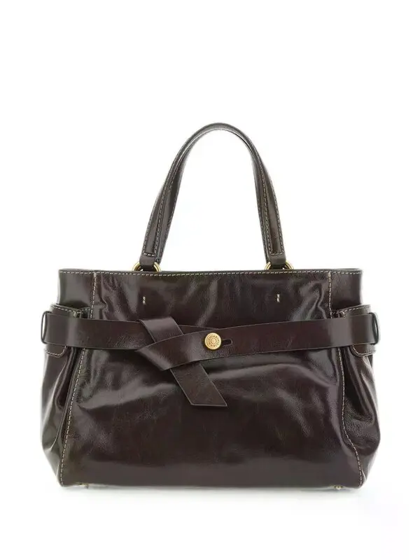 GIANNI CHIARINI Miranda Leather Tote Bag - Brown