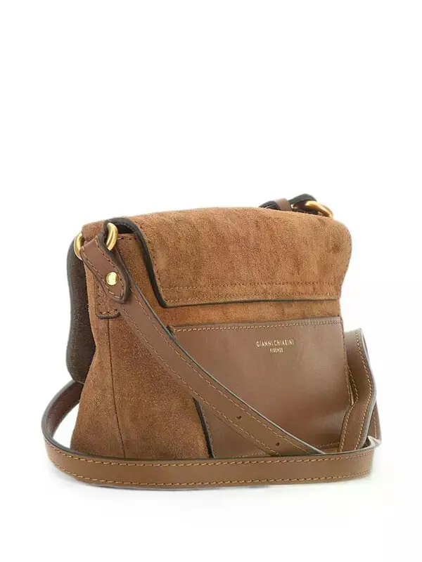GIANNI CHIARINI Eugenia Suede Cross Body Bag - Brown