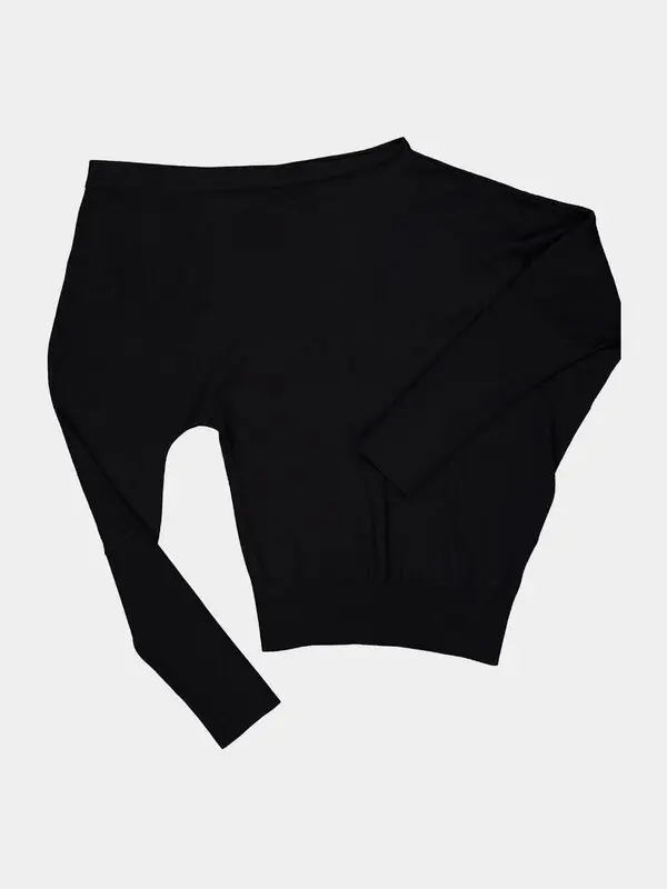 TOM FORD Off-shoulder Wool-silk Top