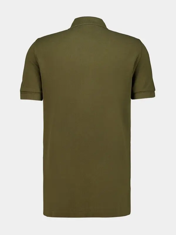 TOM FORD Teak Piquet Polo Shirt - Green