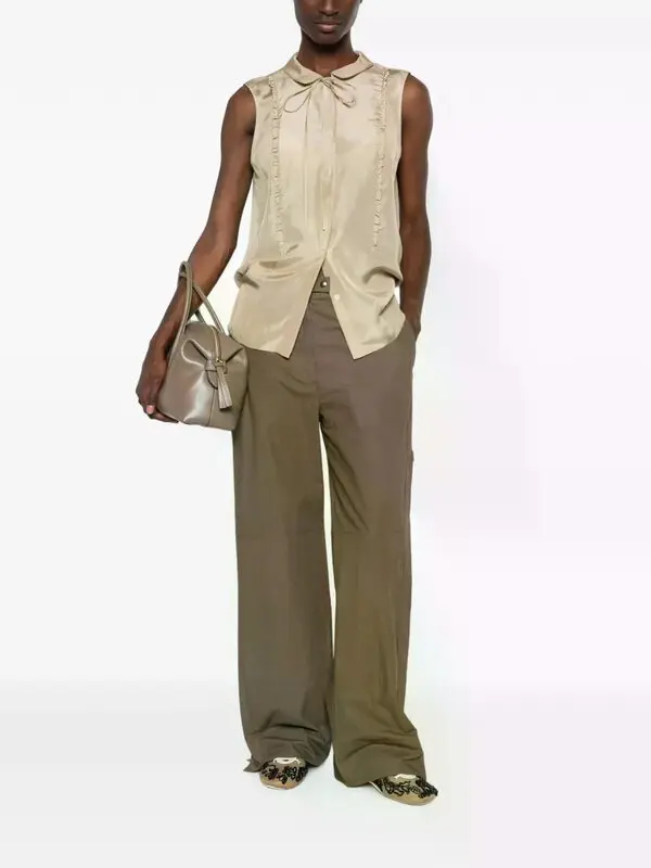 N°21 Ruffled Bow-fastening Top