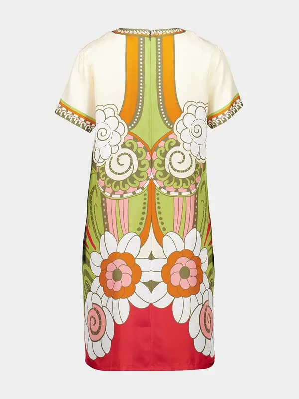La DoubleJ Anemone Ghirlanda Silk Mini Dress - Multicolour
