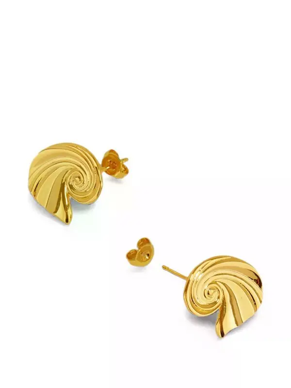 OTTOMAN HANDS Tone Wave Stud Earrings
