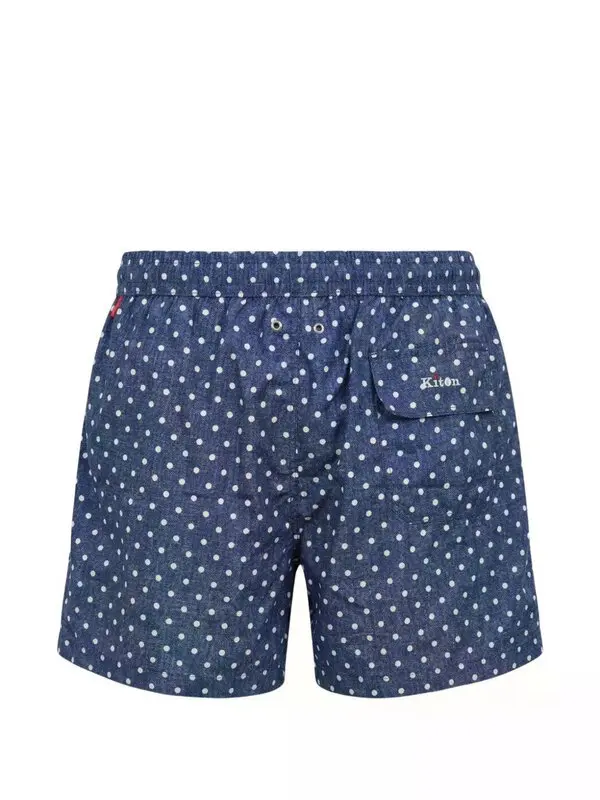 Kiton Polka-dot Swim Shorts