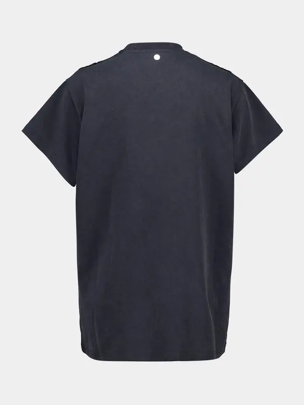 Stella McCartney Relaxed T-shirt With Lace Detail - Black