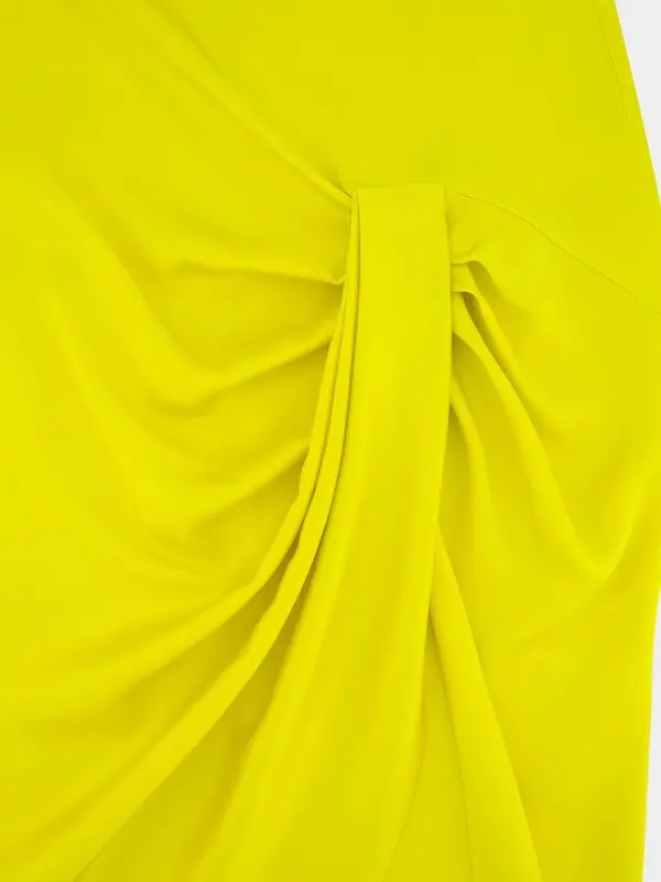 Stella McCartney Draped Midi Skirt - Yellow